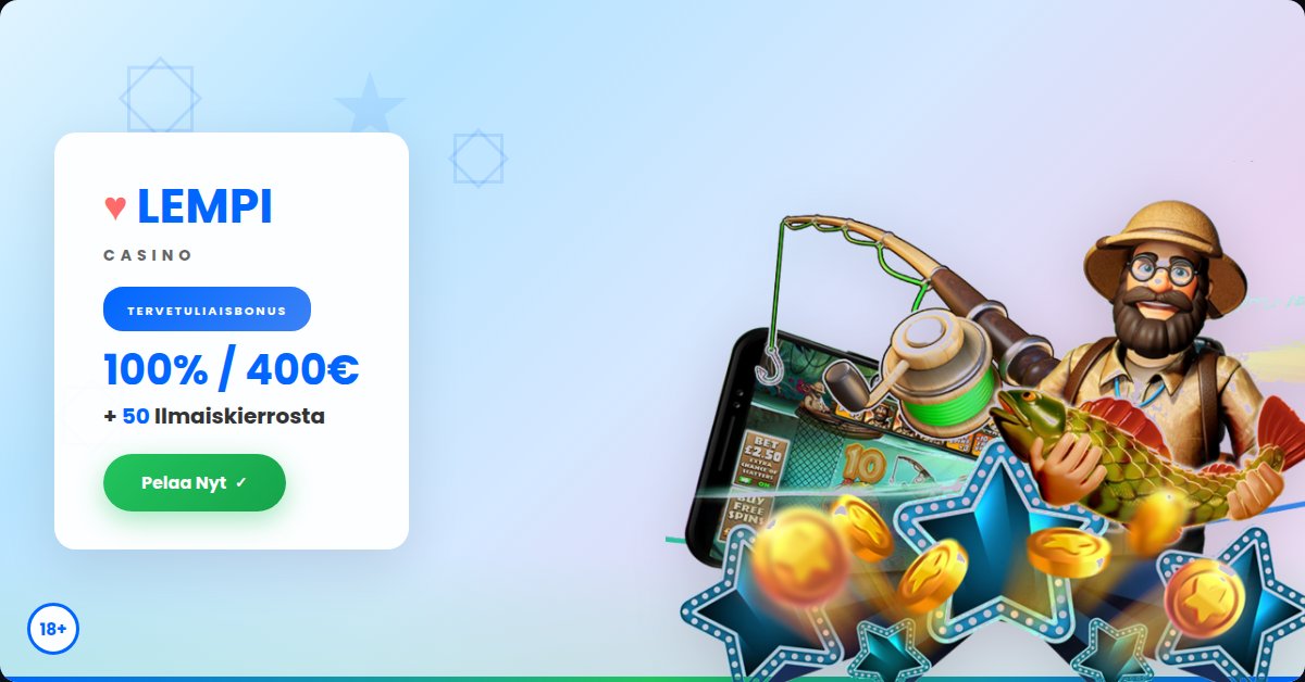 Lempi Casino | Moderni Pikakasino – 400€ Bonus & 50 IK